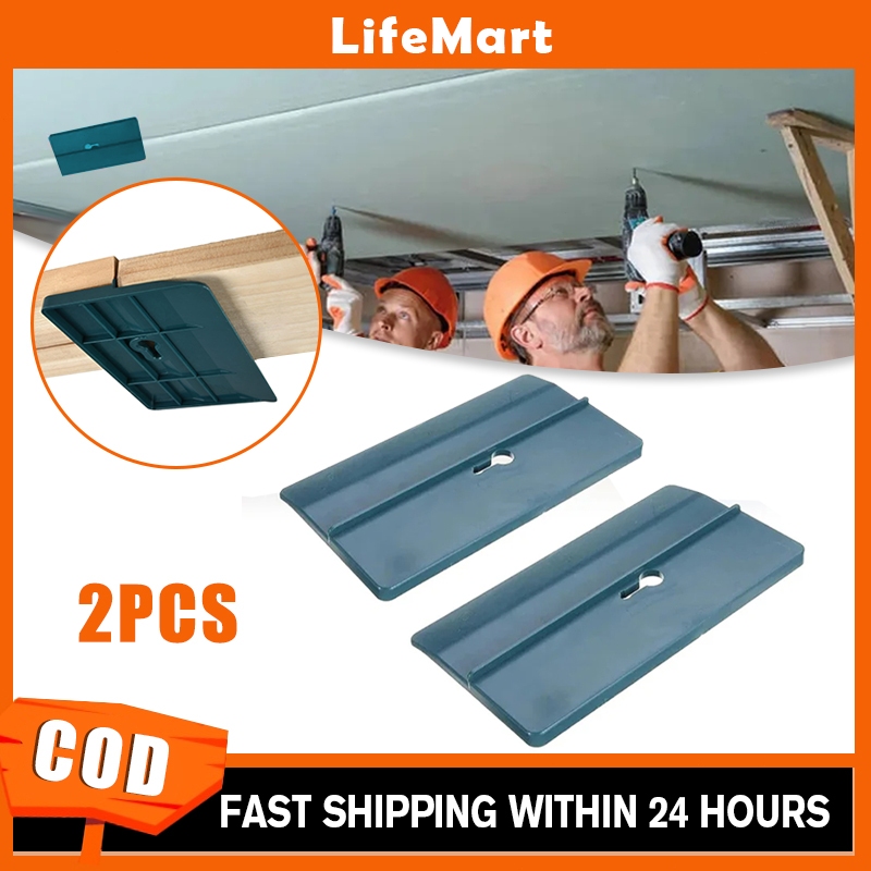 2Pcs Plasterboard Support Ceiling Positioning Plate Drywall Fitting Tool For Installation ...