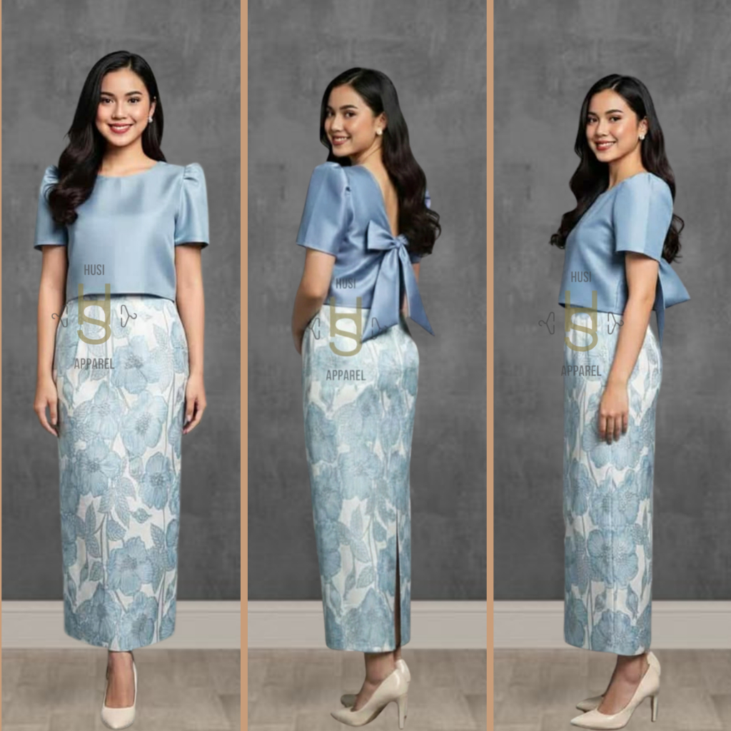 MODERN FILIPINIANA COORDINATES - POWDER BLUE | Shopee Philippines