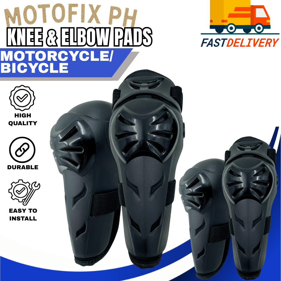 Motofix PH Knee & Elbow Pads – Motorcycle / Bicycle Protective Gear ...