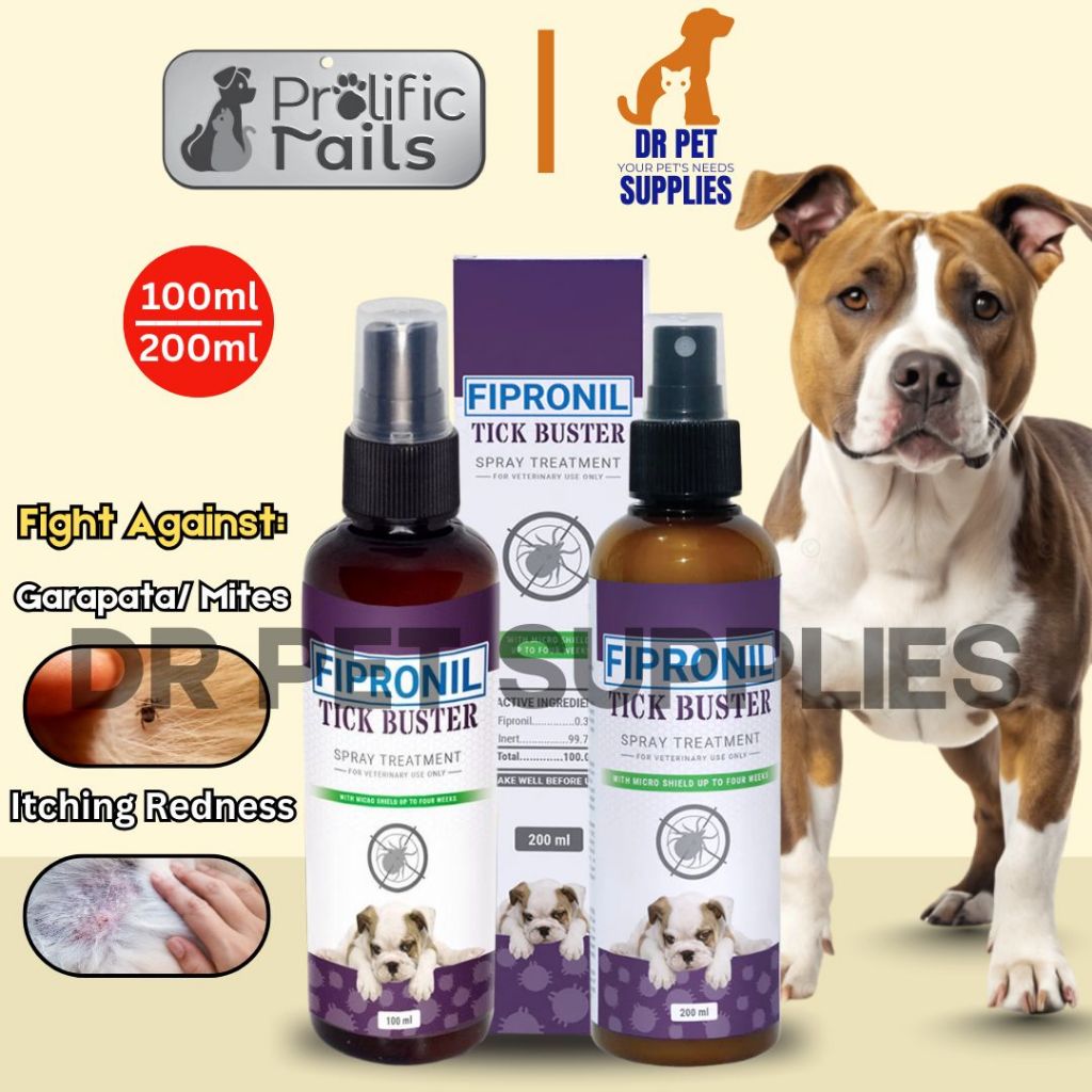 100ml 200ml Prolific Tails Tick Buster All Stages Adult Puppy Dog Dogs ...