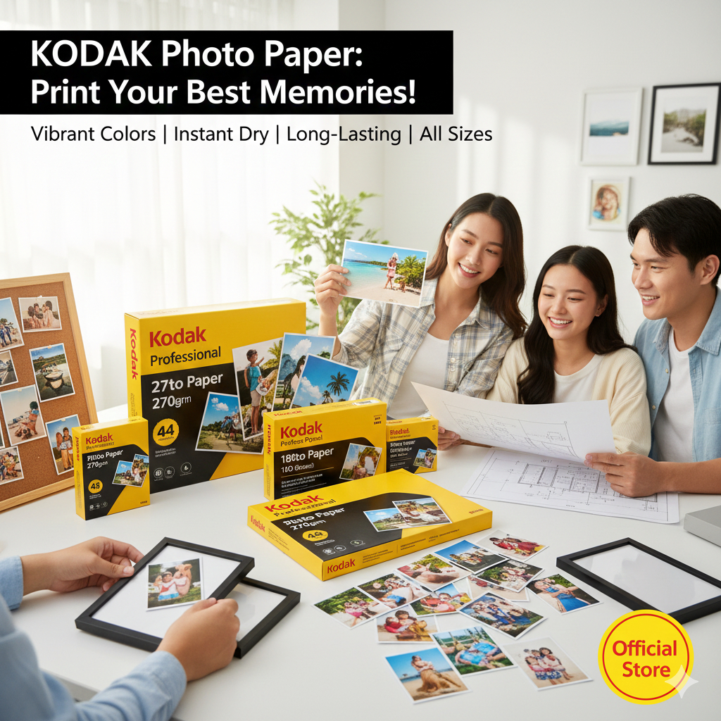 Kodak Photo Paper (4R/A4/A3/Letter) | Glossy/Matte/Satin | 180-270gsm ...