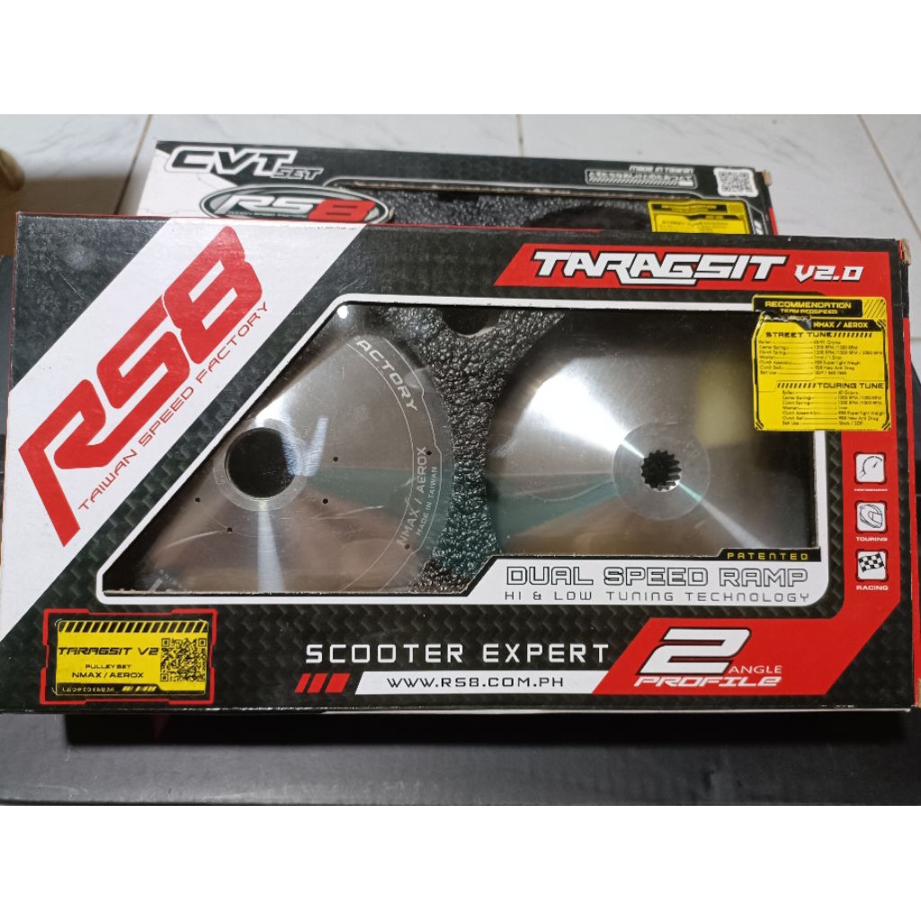 RS8 PULLEY SET V2 TARAGSIT (NMAX,AEROX) | Shopee Philippines