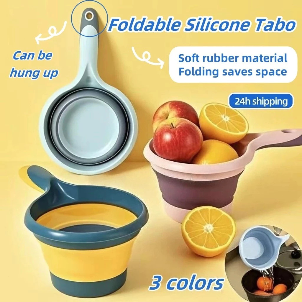 Foldable Silicone Collapsible WATER SCOOP DIPPER Water Ladle Multi ...