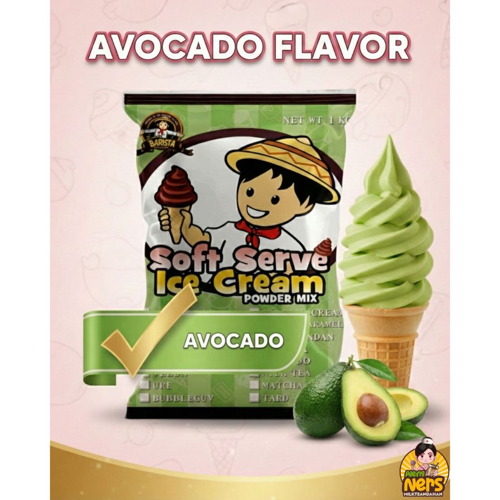 Juan Barista Avocado Premium Soft Serve Ice Cream - 1KG Powder Mix ...