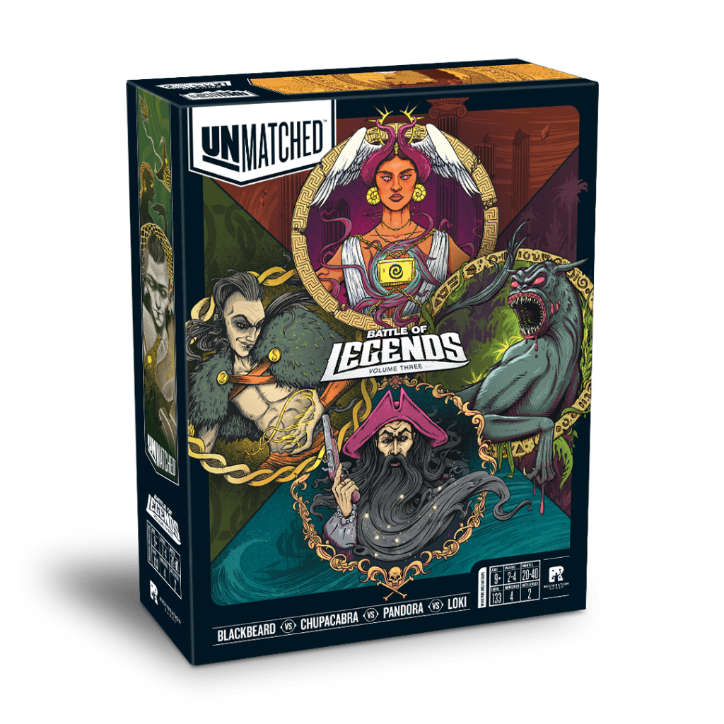 Unmatched: Battle of Legends Volume Three - Blackbeard vs Chupacabra vs ...
