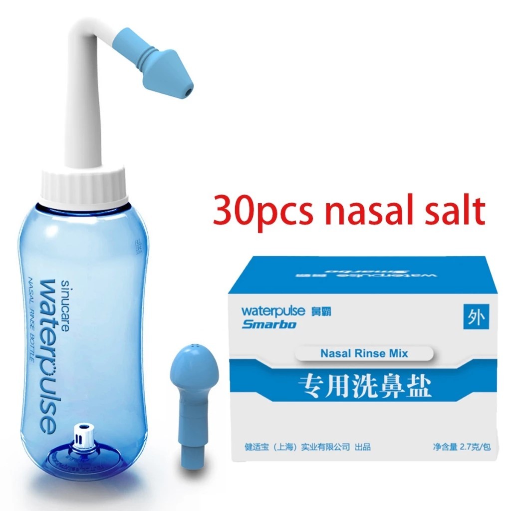 60 Packets Nasal Wash Salt Pre-Mixed Saline Packets Nose Cleaning Salt ...