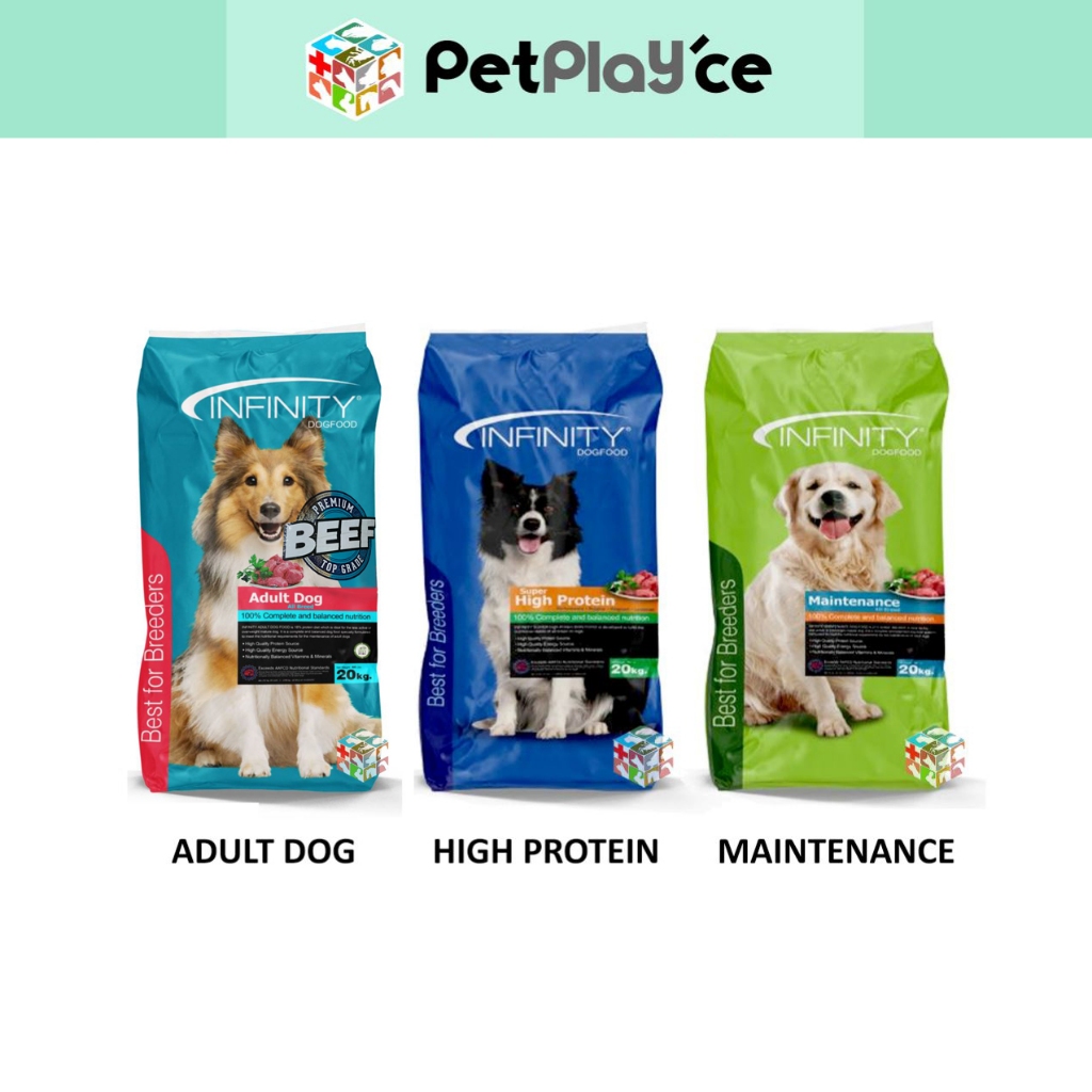 Infinity Super Hi-Protein Puppy & Maintenance & Adult 20kg Beef Dog ...