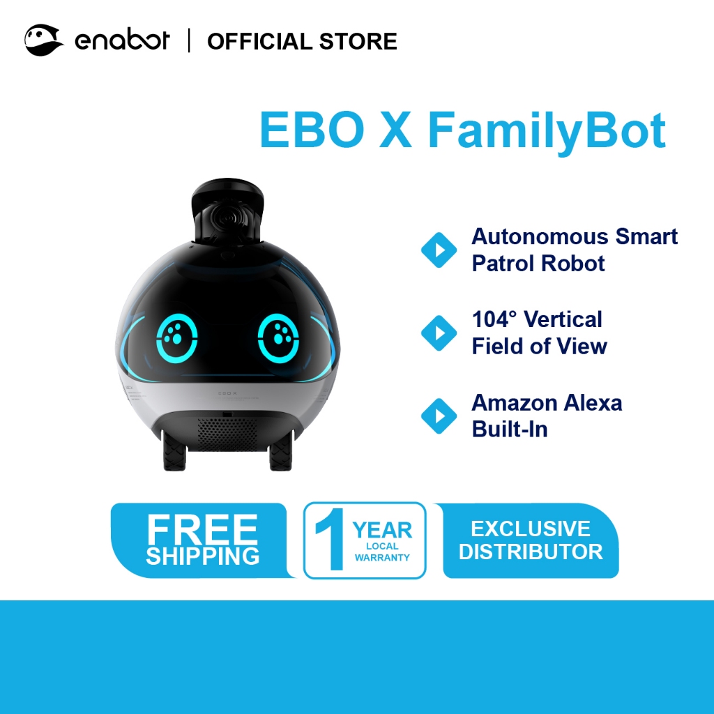 Enabot EBO X FamilyBot AI Assistance Pet Companion Smart Robot 4K ...