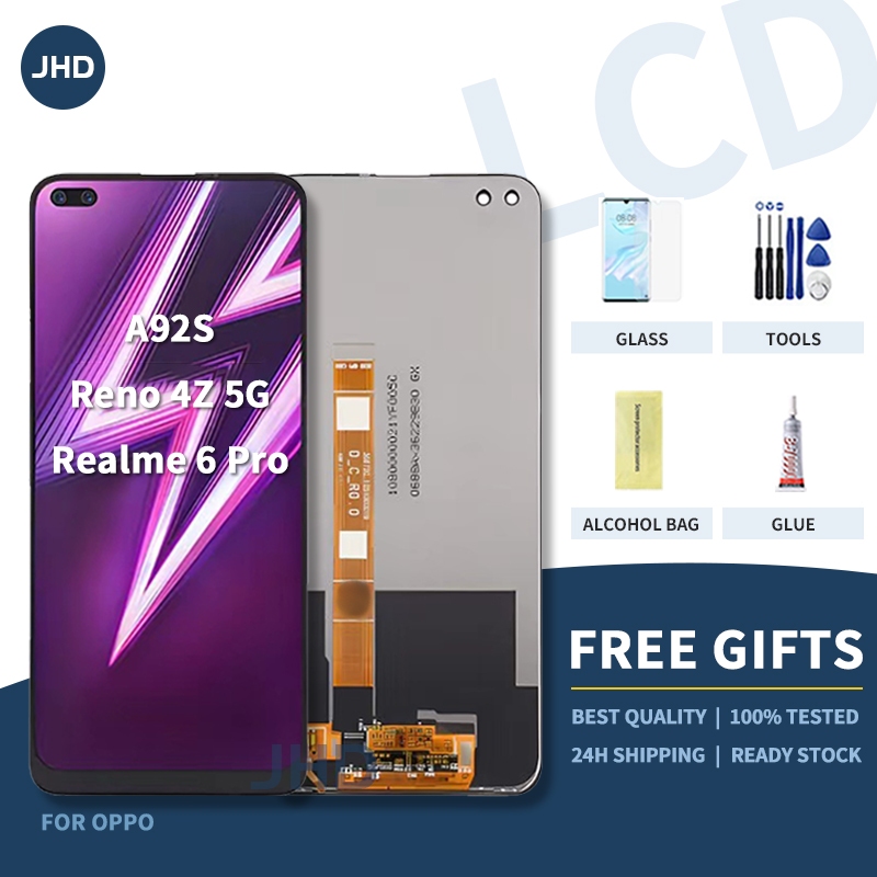For Oppo Realme 6 Pro A92S Reno 4Z 5G LCD Screen Assembly Replacement ...