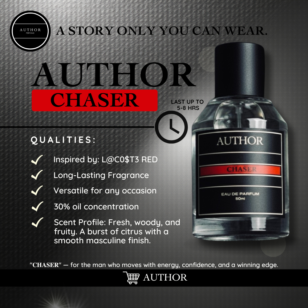 Author Perfume | CHASER | for Men | 50ml & 30ml | Shopee Philippines