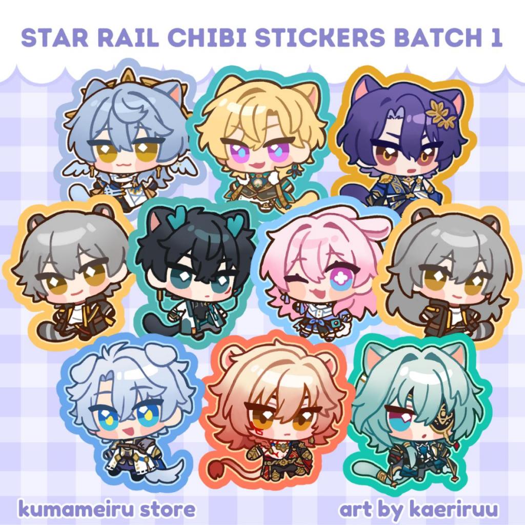 [Kaeriruu] HONKAI: STAR RAIL - Vinyl Sticker Batch 1 | Shopee Philippines