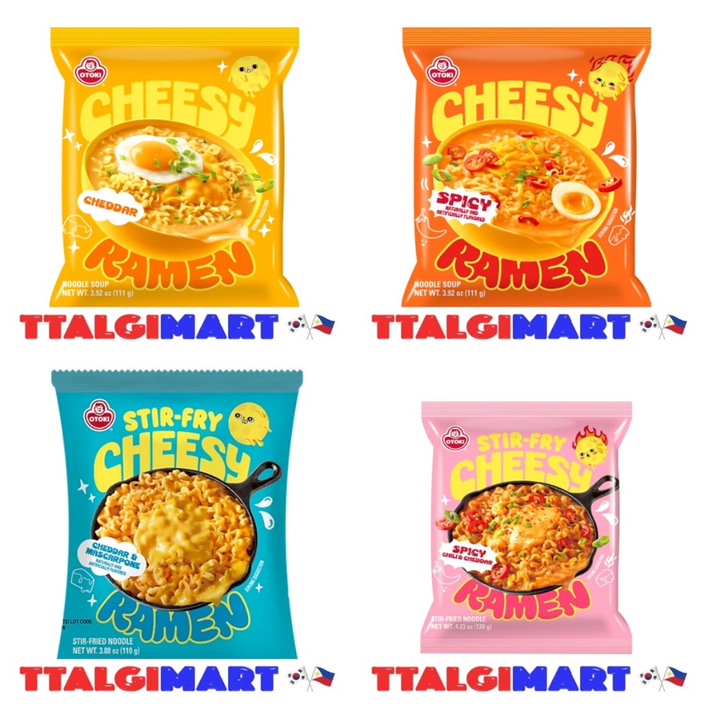 OTOKI CHEDDAR CHEESY CHEESE RAMEN ALL FLAVORS TTALGIMART | Shopee ...