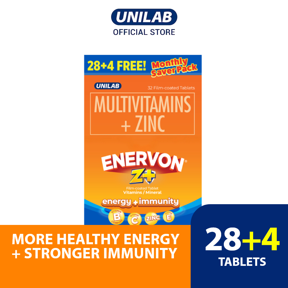 Enervon Z+ 28+4 Monthly Saver Pack | Shopee Philippines