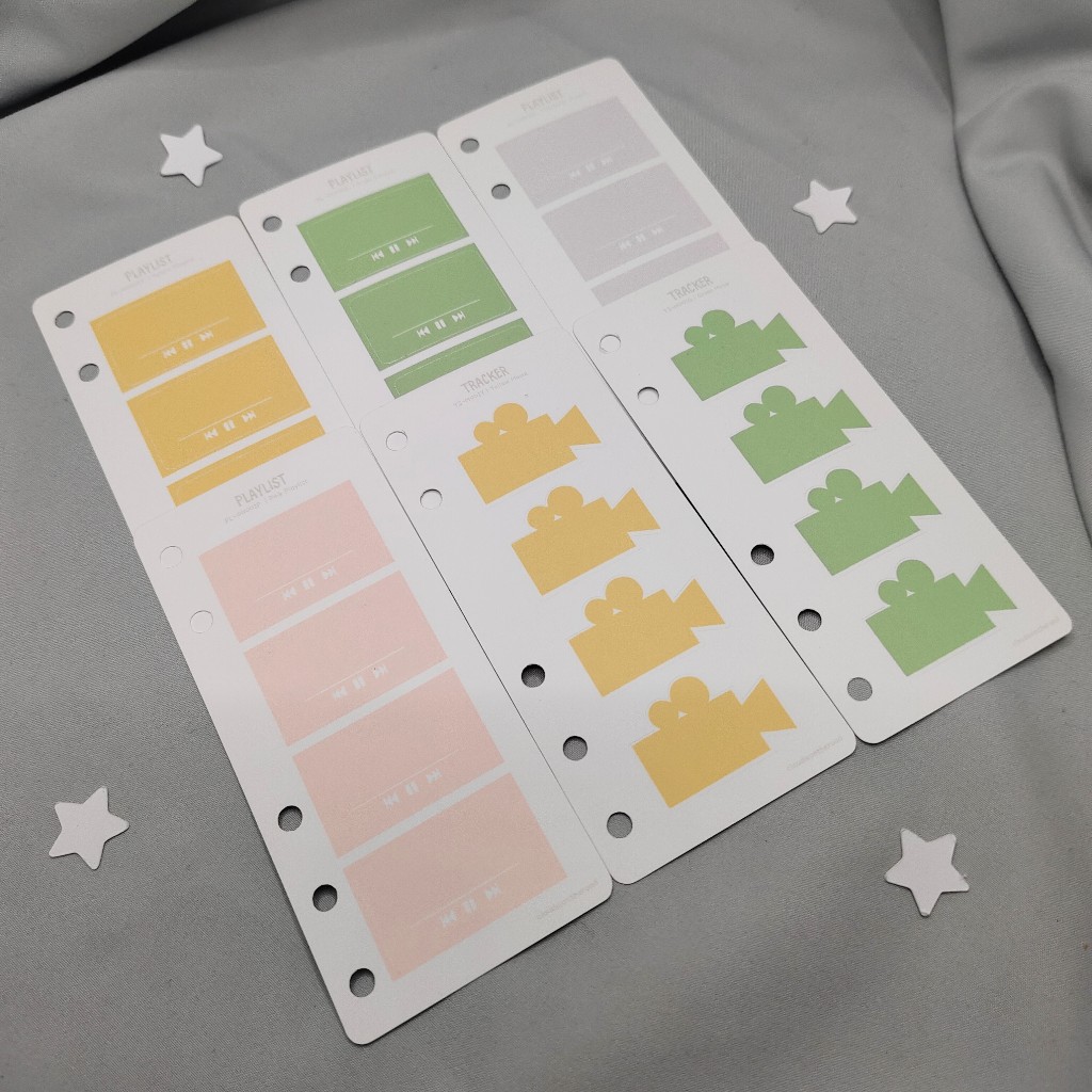 *DESTASH* Music Playlist / Movie Sticker Journaling Decorative Sticker ...
