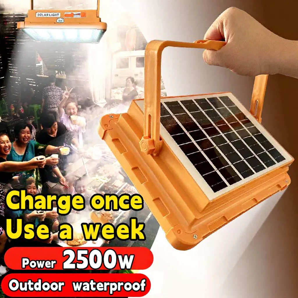 Solar Camping Light Outdoor – IP68 Waterproof Emergency Flood Light ...