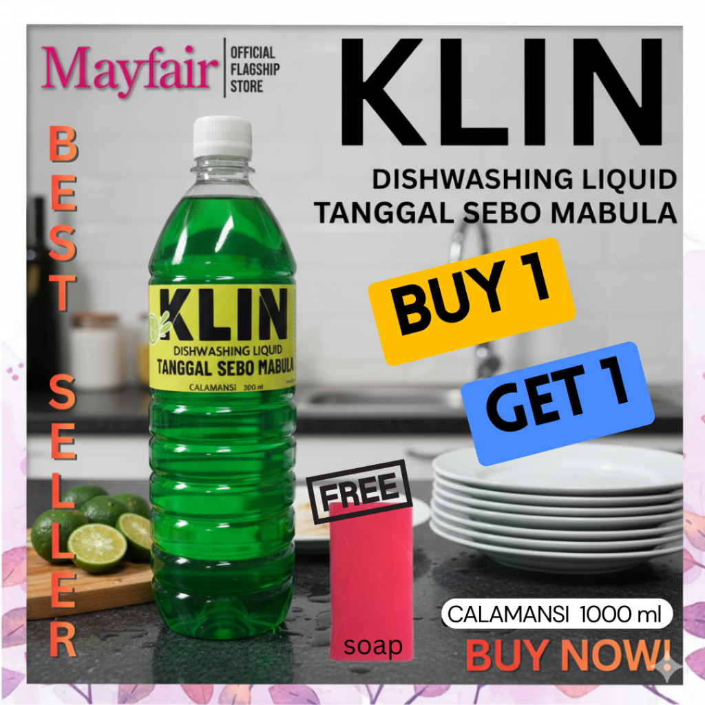 Dishwashing Liquid 1 Liter Bottle Grease Cutting Formula Buy1Take1 FREE ...