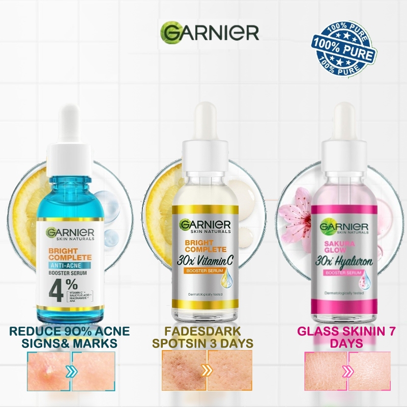 Garnier Bright Complete Anti Acne Vitamin C Sakura Glow Serum ...