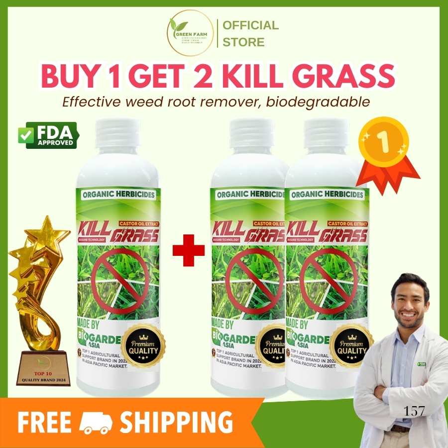 [BUY 1 GET 2] Kill Grass Herbicide Japan – Eliminate Cogan Grass and ...