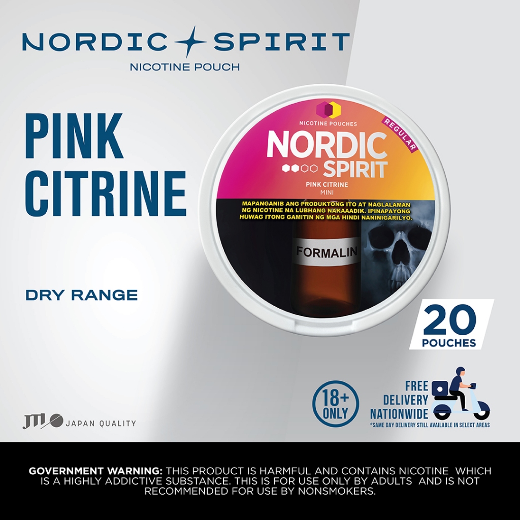Nordic Spirit Pink Citrine Nicotine Pouch | Shopee Philippines
