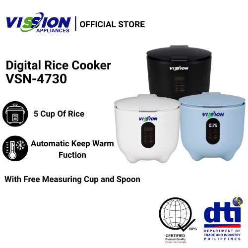 Vission Smart Digital Rice Cooker 1.0L (5-Cup Capacity) with Convection ...