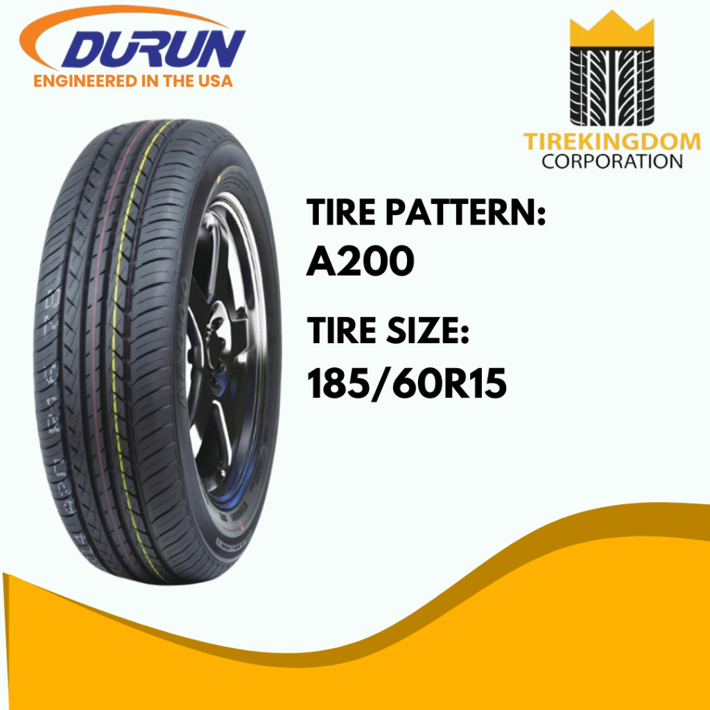 DURUN TIRES-185/60R15 A2000(TUBELESS) | Shopee Philippines
