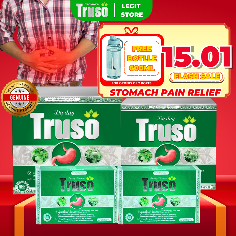 [1 Box]TRUSO Stomach Herbal – Effective Natural Solution for GERD, Acid ...