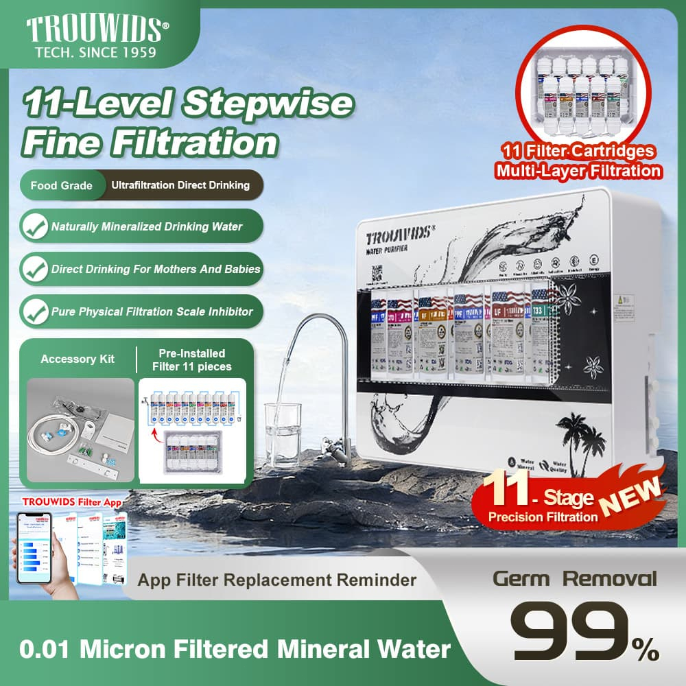 TROUWIDS Water Filter Water Purifier 11 Stage Filtration New Upgrade ...