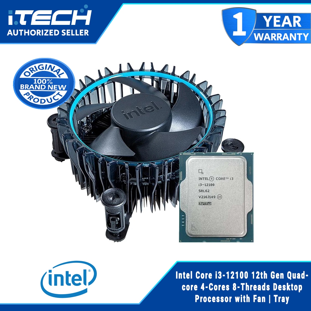 Intel Core i3-12100 12th Gen Quad-core 4-Cores 8-Threads Desktop ...