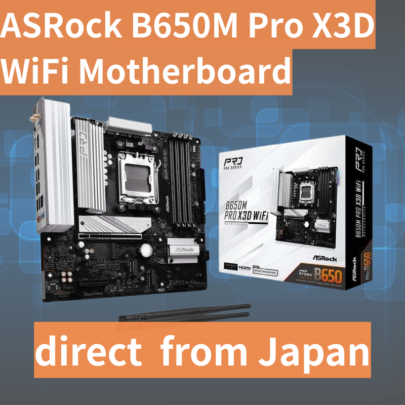 ASRock B650M Pro X3D WiFi Motherboard AM5 DDR5 for AMD Ryzen 7800X3D ...