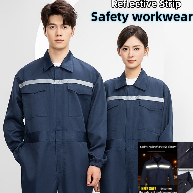 Labor Uniform Coverall for Men Security Jacket with Reflector Stright ...