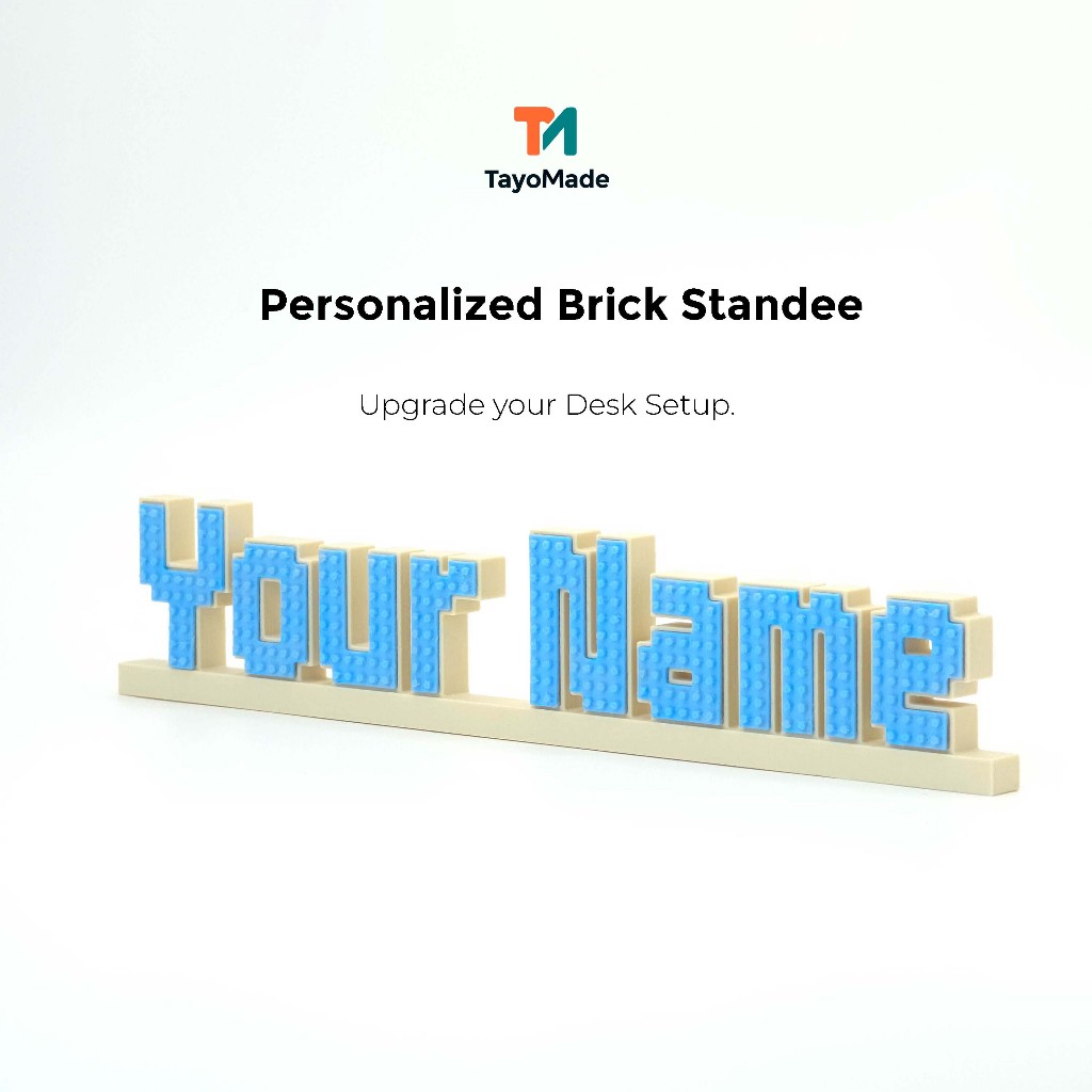 Brick Name Standee | Personalized Desk Reminder to Dream & Play ...