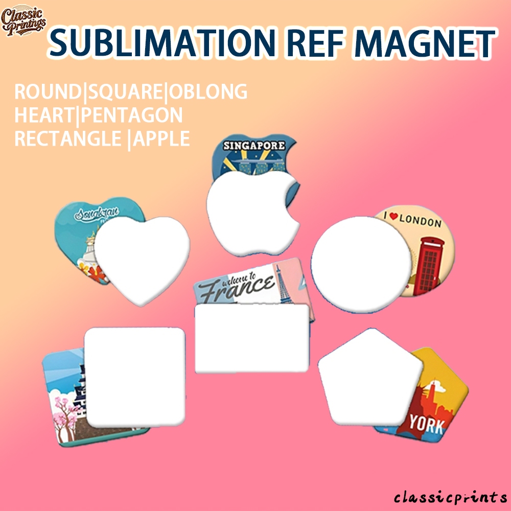 QUAFF Sublimation Printable Ref Magnet Pre-Cut Blanks - 5pcs per pack ...