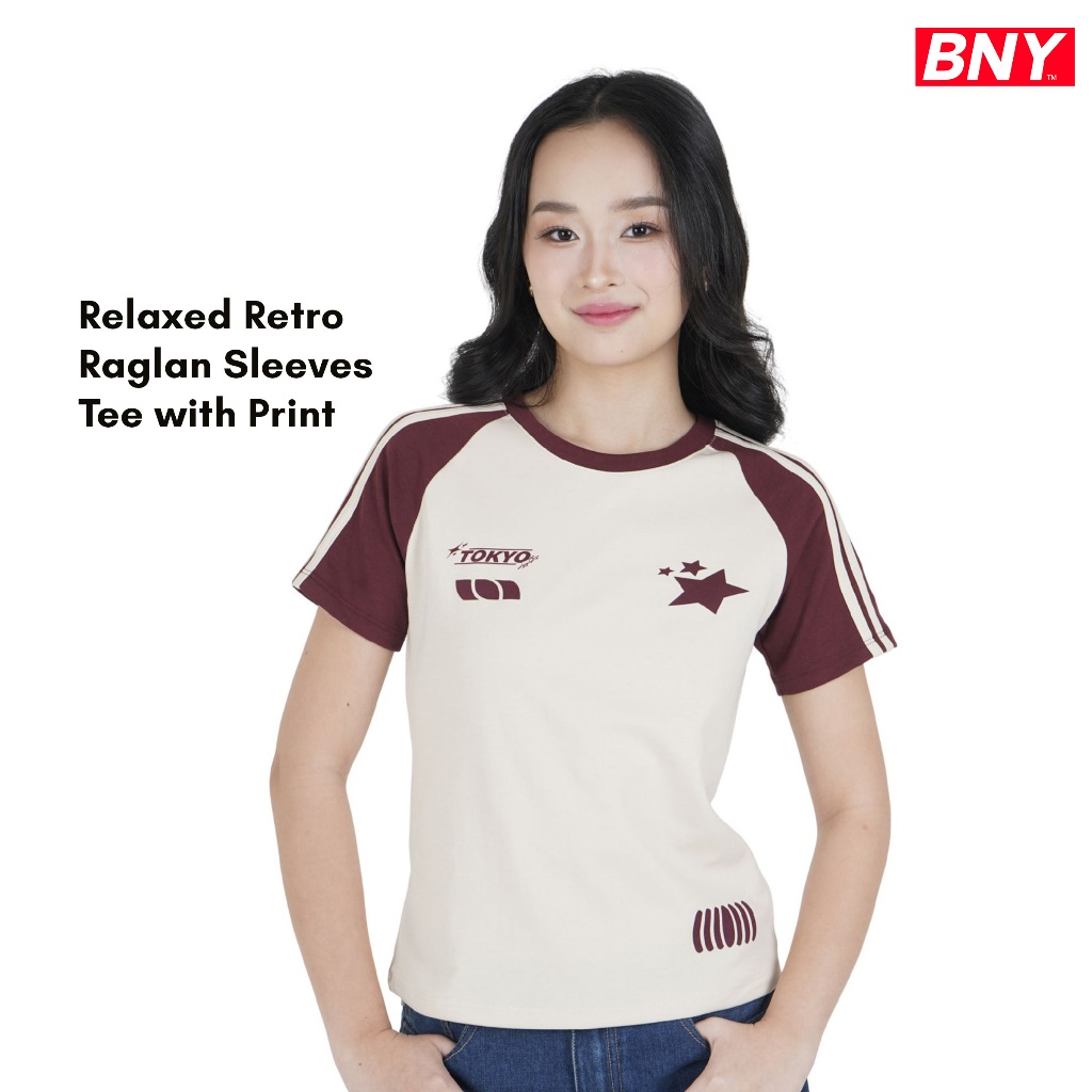 BNY LADIES' RELAXED RETRO RAGLAN SLEEVES SEMI STRECH WITH TOKYO AND ...