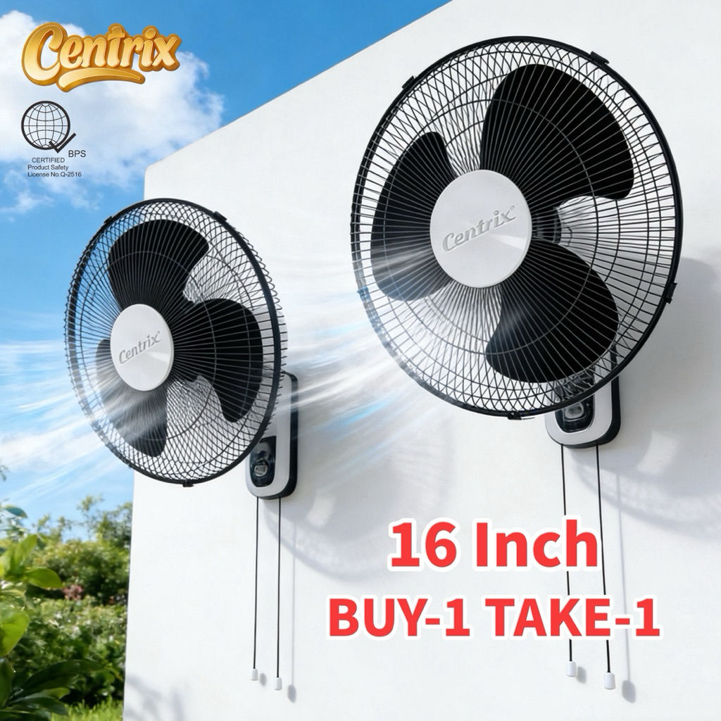 Centrix Electric Wall Fan Centrix Buy-1 Take-1 Strong Wind Imported ...