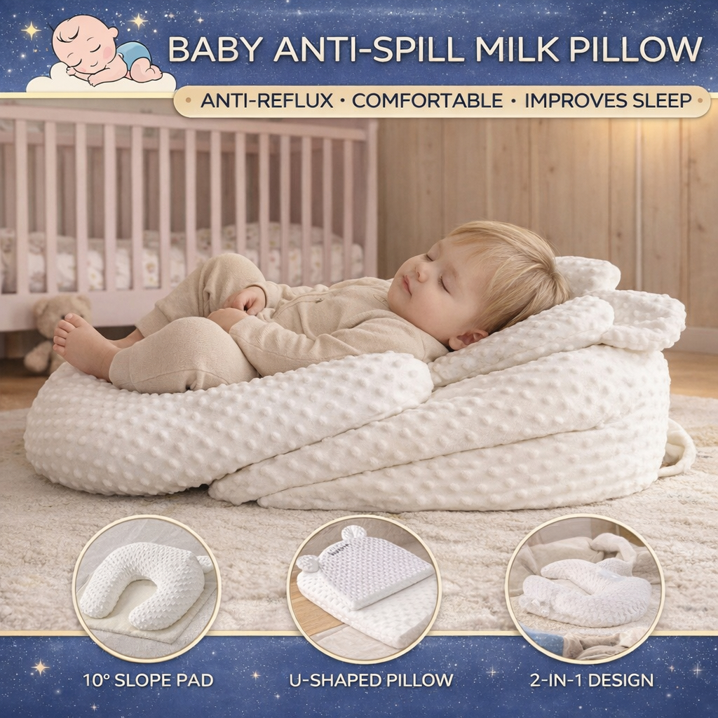 Portable Baby Anti-spill Milk Pillow Newborn Baby Feeding Mattresses ...