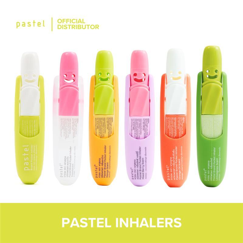 PASTEL Pocket Inhalers - Original, Translucent, Fruity [Menthol Vapors ...