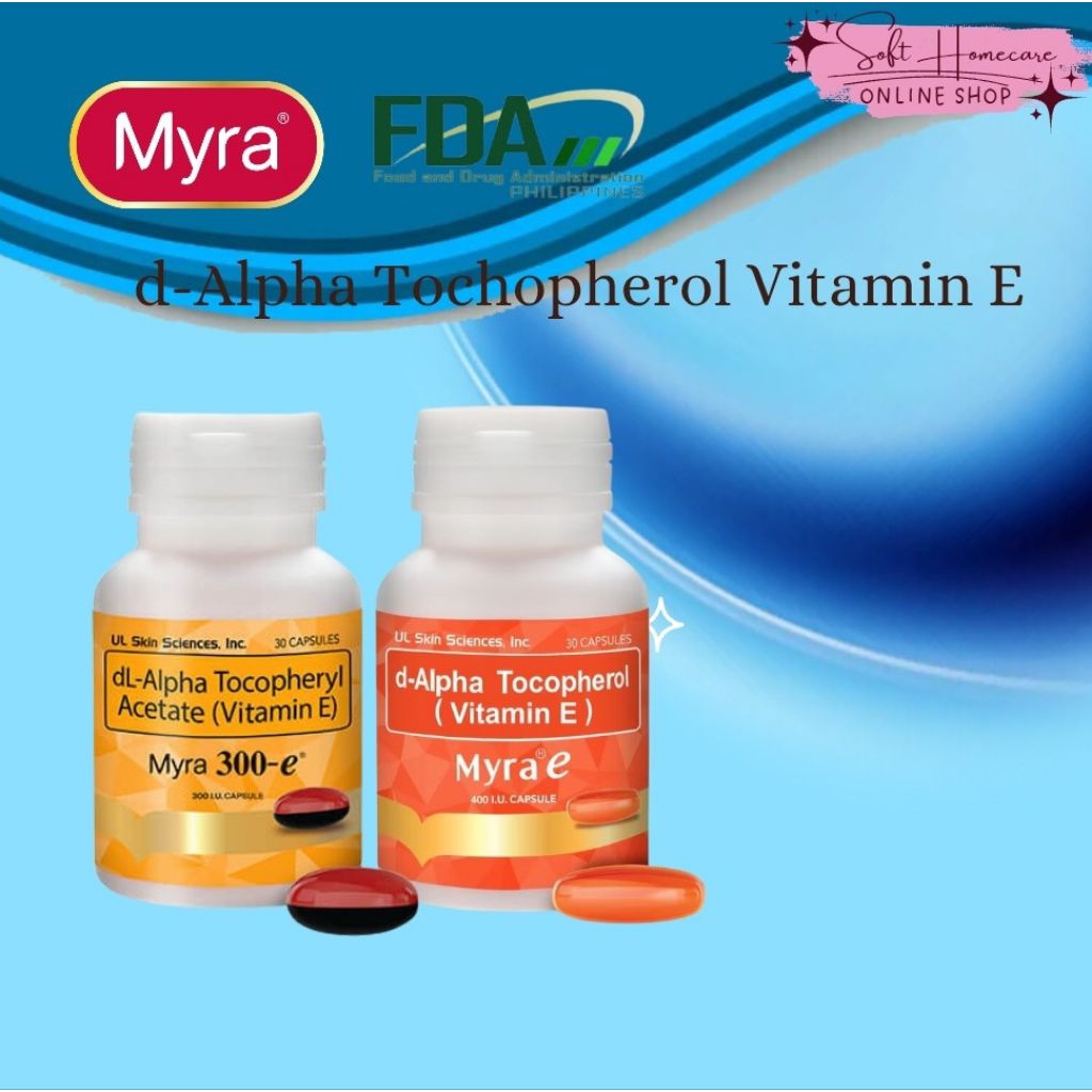 MYRA 400 & 300 VITAMIN E CAPSULE | Shopee Philippines