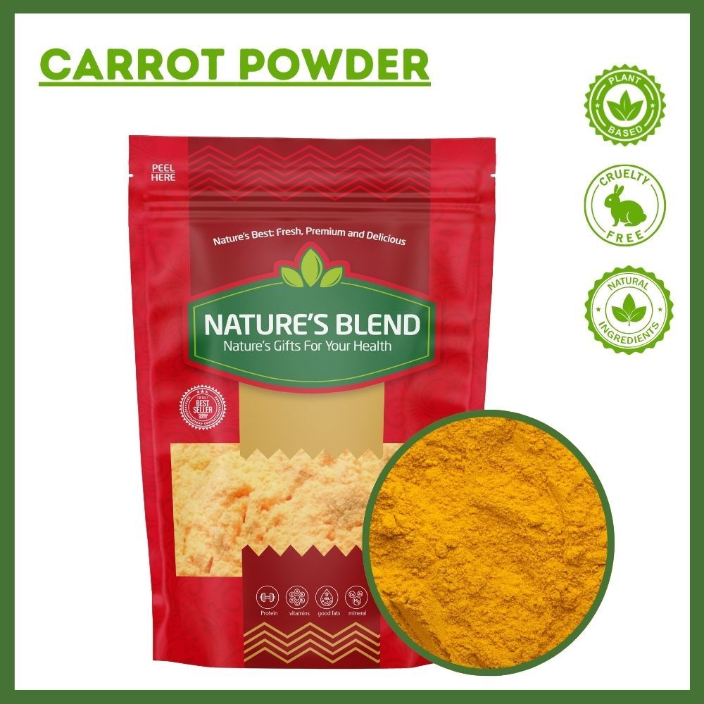 Carrot Powder – 100g / 250g | Natural Vegetable Powder for Smoothies ...
