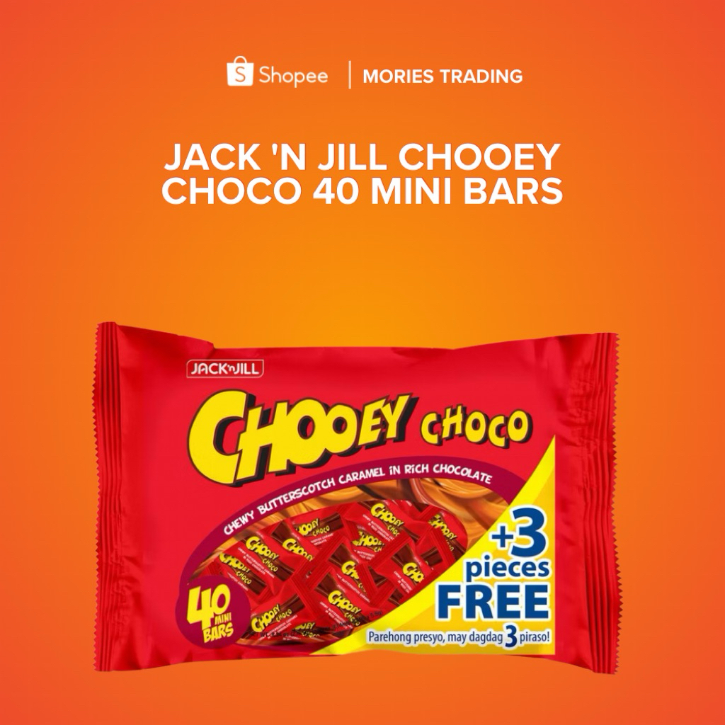 Jack n Jill Chooey Choco Chewy Chocolate Candy 5.5g x 40s Pack Sweet ...