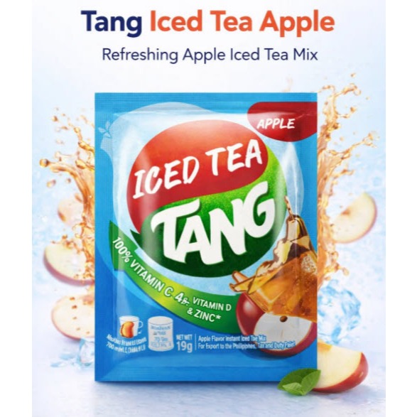 TANG Apple Iced Tea Instant Drink Mix 19g | Refreshing Powdered Juice ...