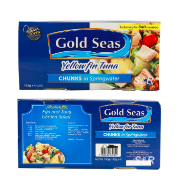 Gold Seas Yellowfin Tuna Chunks in Springwater 4 cans... | Shopee ...