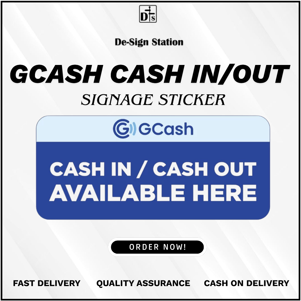 Shop gcash available here signage for Sale on Shopee Philippines