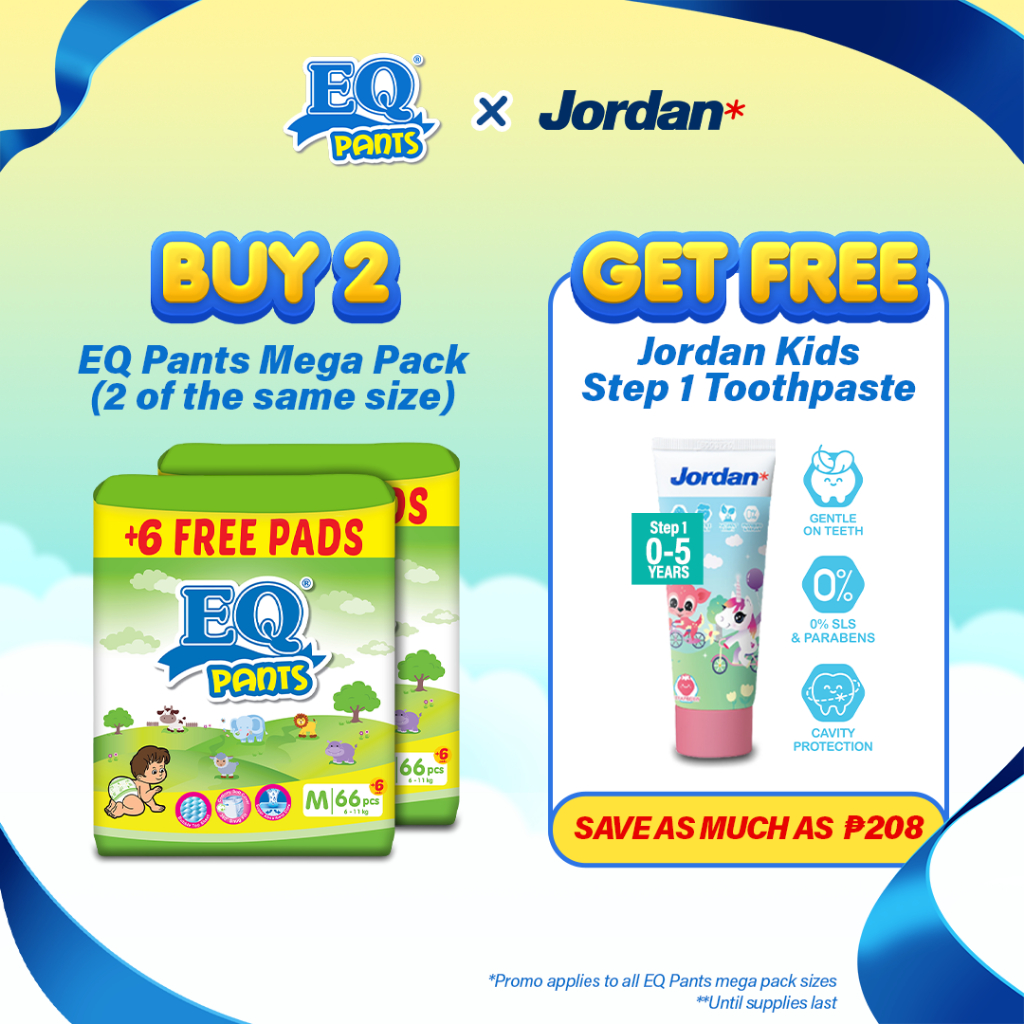 Bundle of 2 EQ Pants Mega Pack Medium 66's + 6 Free Pads - Pants Baby ...