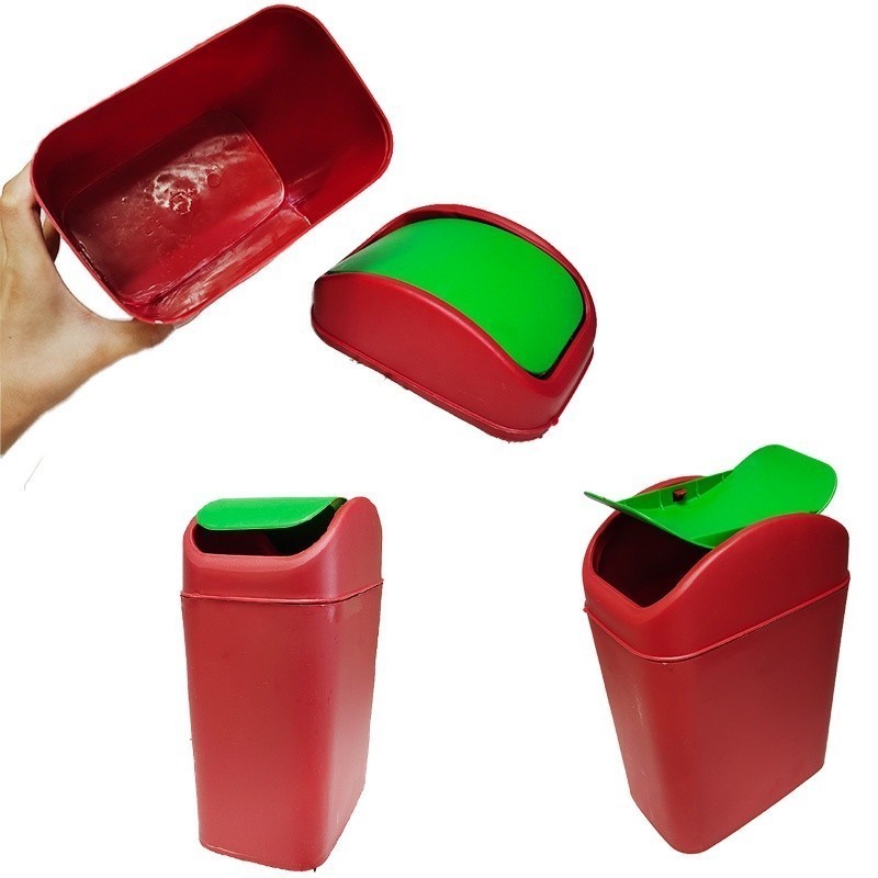 BUY 1 TAKE 1 CYK 9903 MINI FLIP LID TRASH CAN / MINI TRASH BIN ...