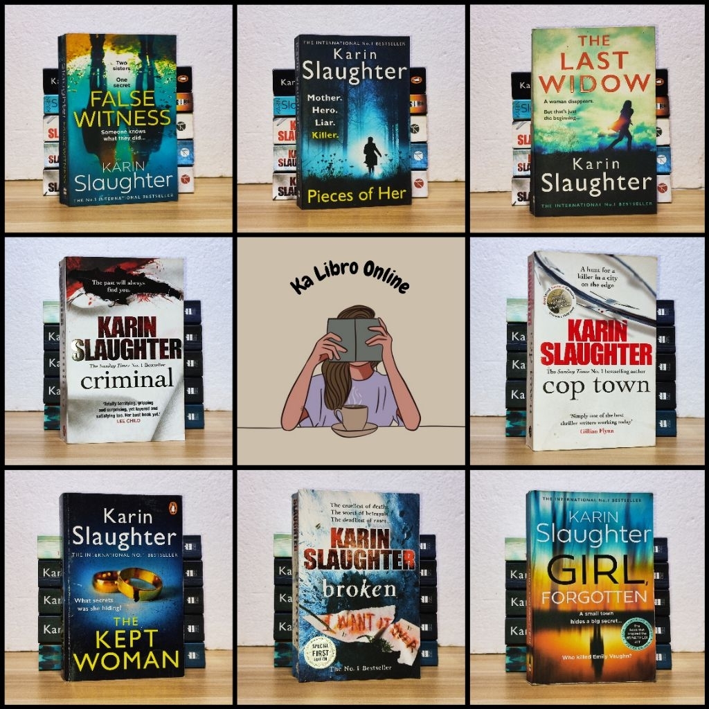 Karin Slaughter's Brutal Crime Psychological Suspense Fiction Books ...