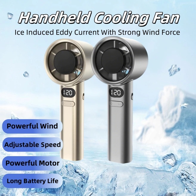 .Handheld Fan Mini Cooling Fan Handheld Turbofan Rechargeable Powerful ...