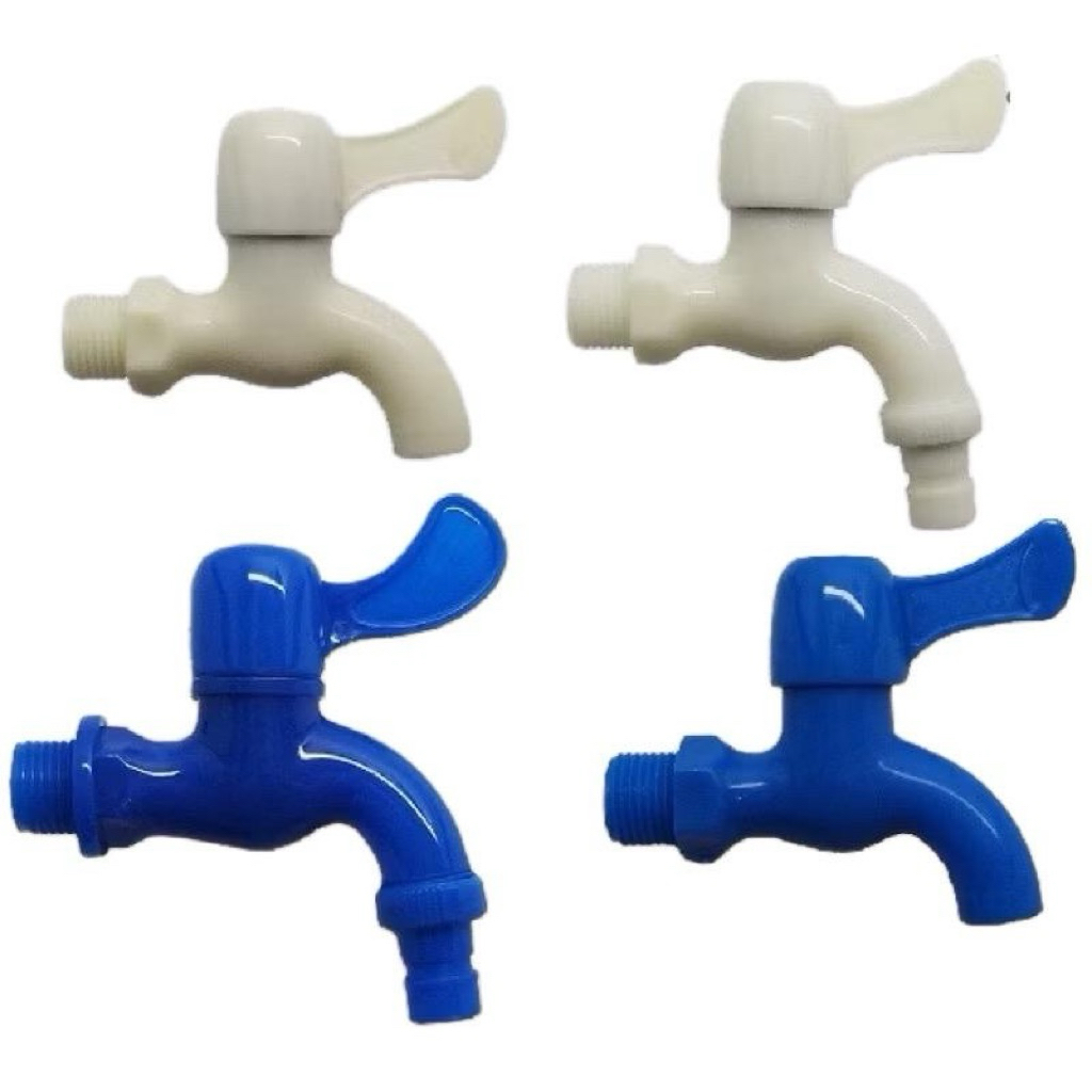Plastic PVC Spigot Faucet Gripo with Hose Connector Plain Bibb Hose ...