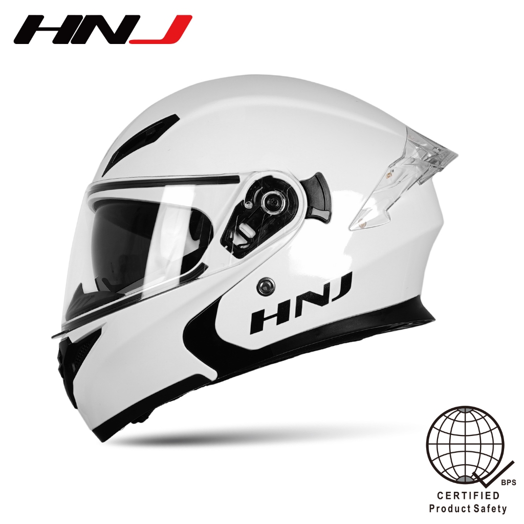 HNJ 811 Plain Design Modular Type Motorcycle Helmet | Shopee Philippines