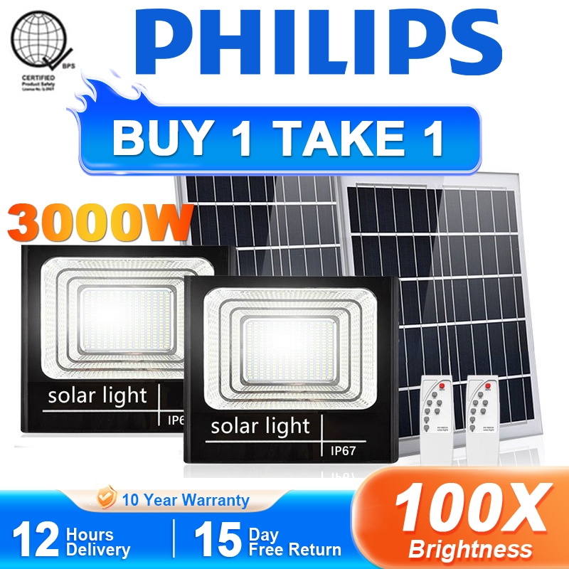 3000W Solar Light LED 99X Bright Solar Light Outdoor Waterproof IP67 ...