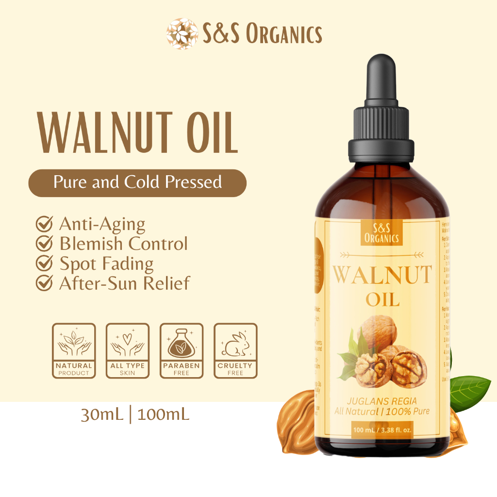 Walnut Oil – Pure & Cold Pressed | Skin & Hair Care | 30ml / 100ml ...